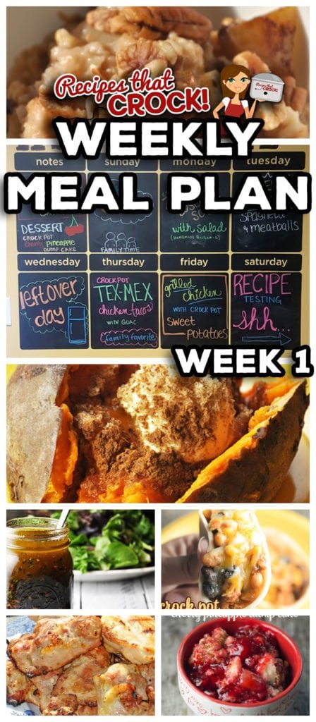Weekly Meal Plan - Week 1 - Recipes That Crock!
