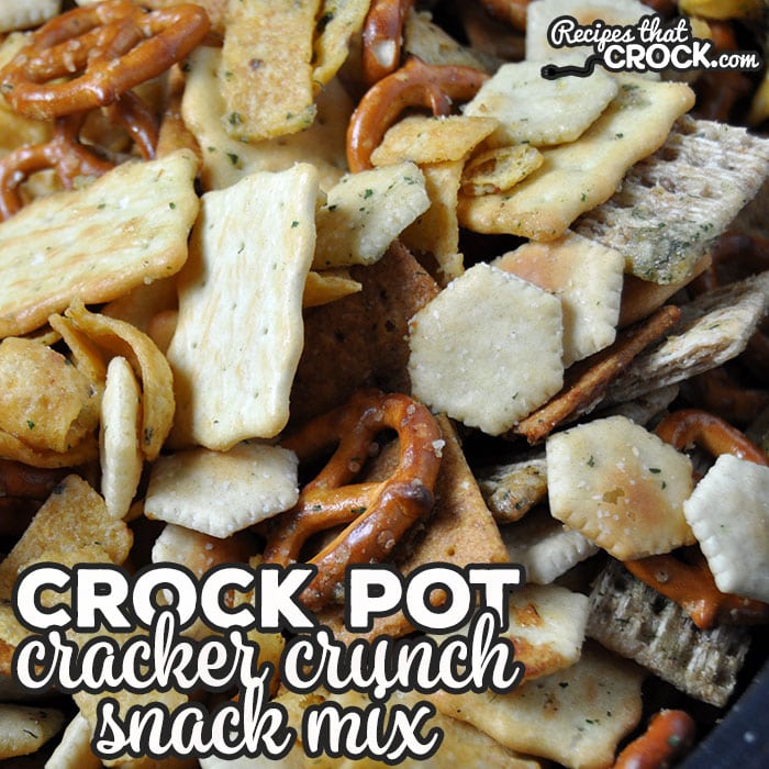 Crock Pot Cracker Crunch Snack Mix - Recipes That Crock!