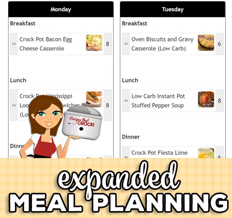 How to Meal Plan with Recipe Box - Recipes That Crock!
