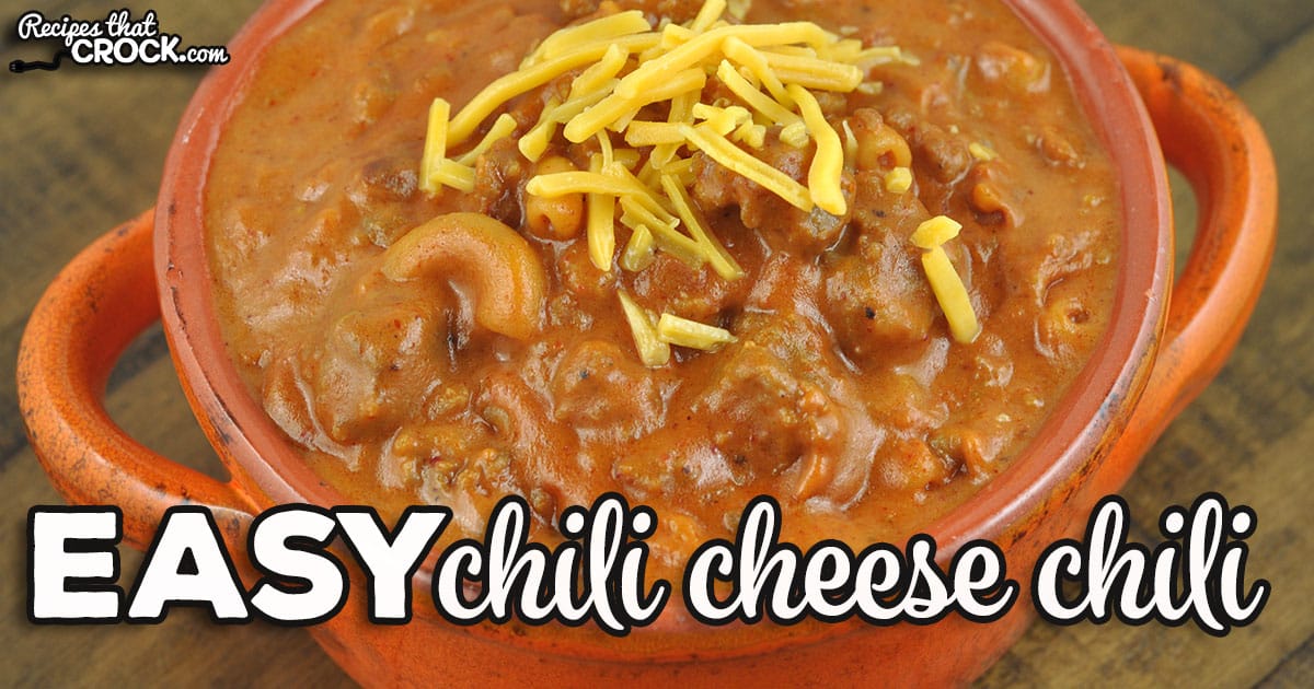 Easy Chili Cheese Chili - Recipes That Crock!