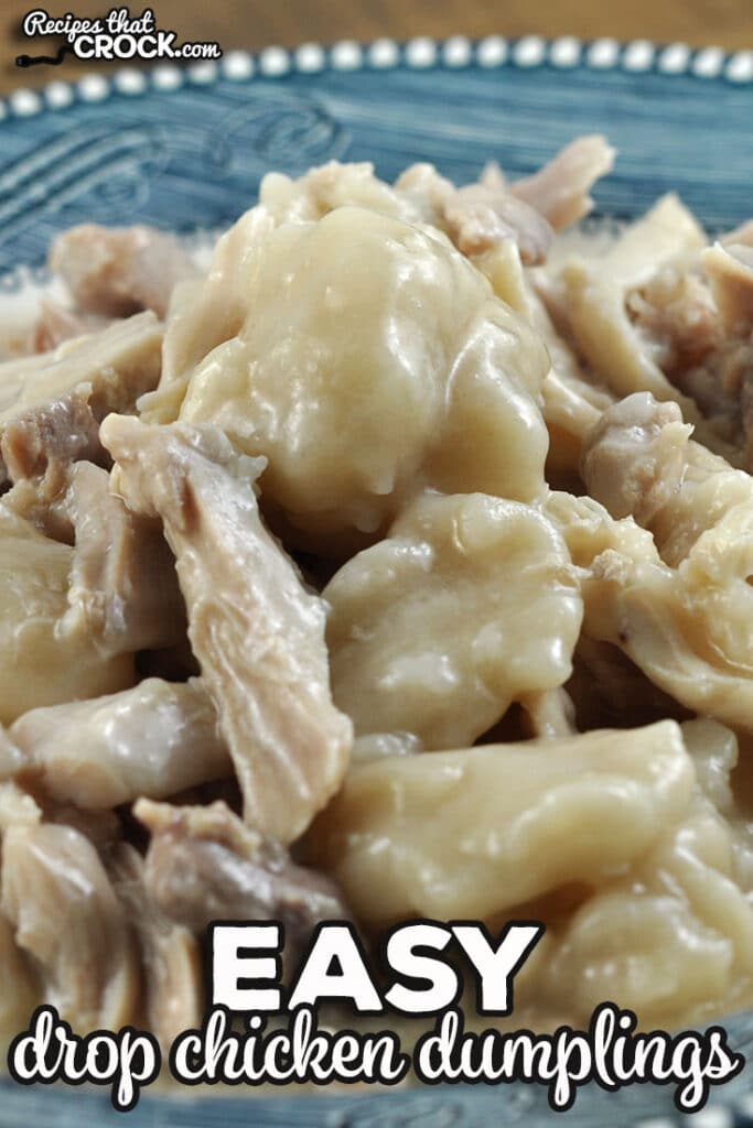 Easy Drop Chicken Dumplings - Recipes That Crock!