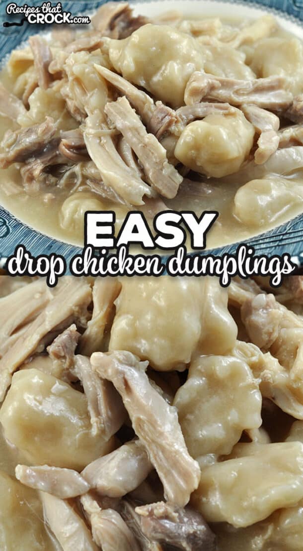 Easy Drop Chicken Dumplings - Recipes That Crock!