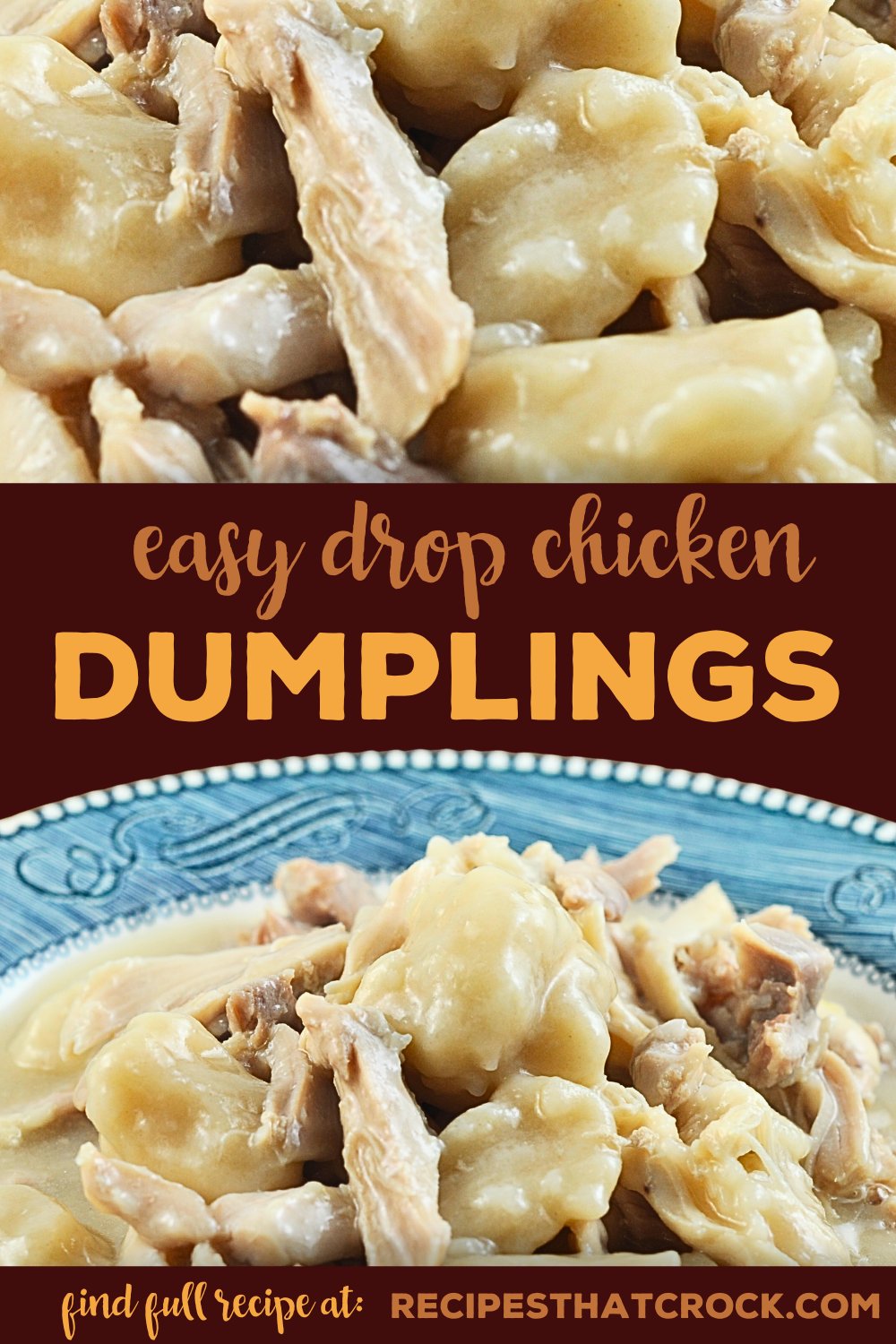 Easy Drop Chicken Dumplings - Recipes That Crock!