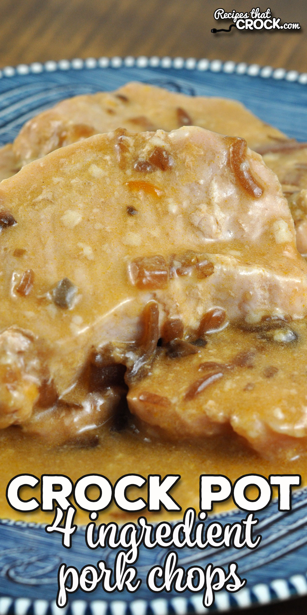 Crock Pot 4 Ingredient Pork Chops - Recipes That Crock!